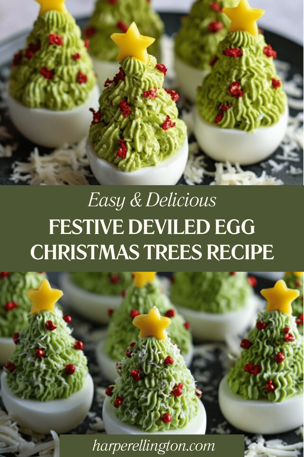 Deviled Egg Christmas Trees: Festive Holiday Appetizer