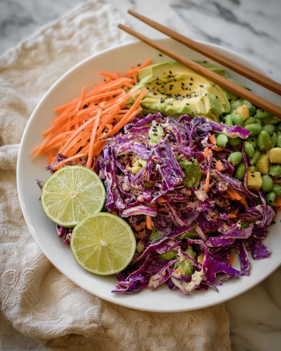 Raw Vegan Spring Roll Bowl with Almond Butter Peanut Sauce