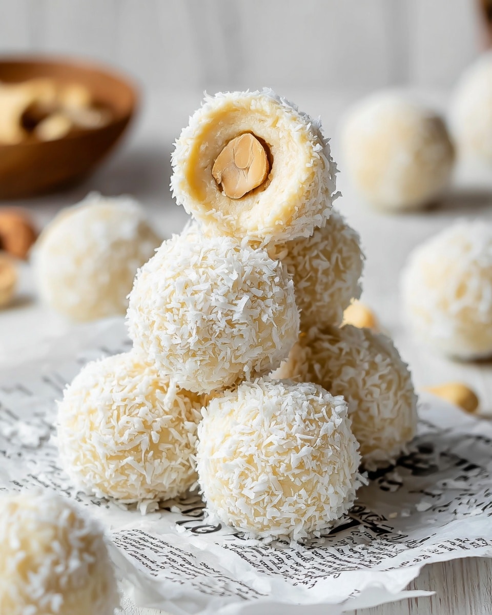 Vegan Coconut Raffaello (Coconut Truffles) - Irresistible & Dairy-Free